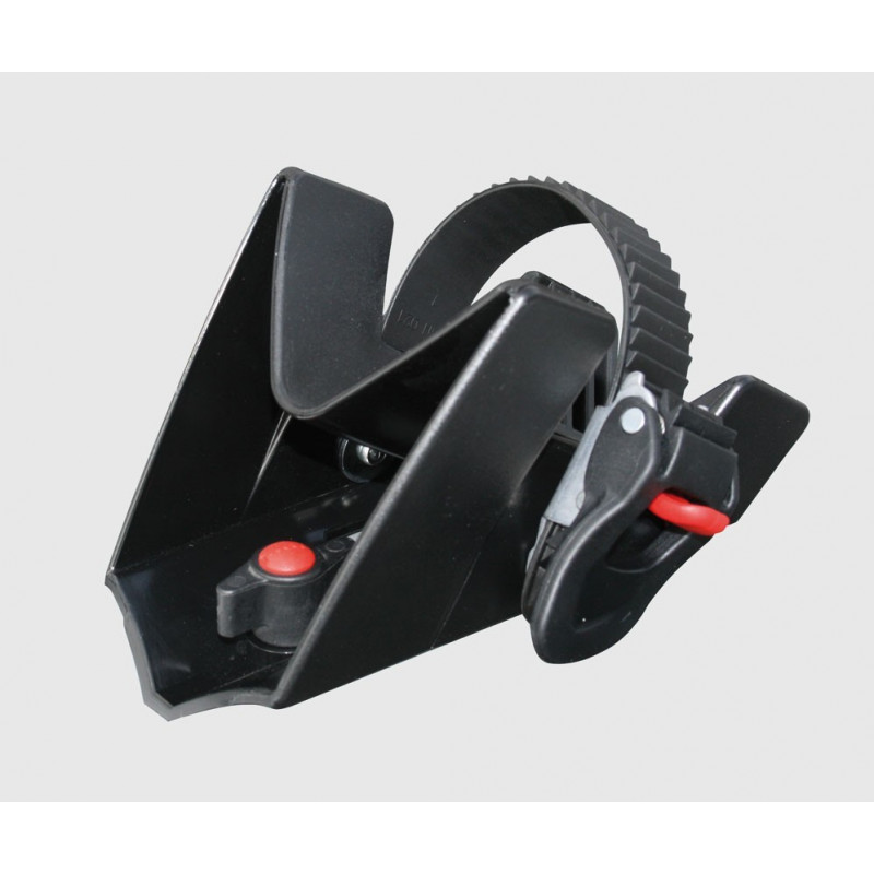 Rail vélo avec cales-roues à cliquet